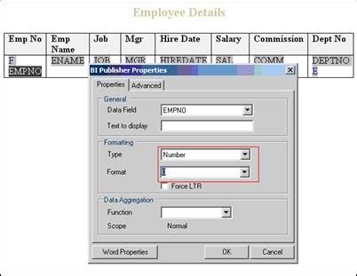 How To Create RTF Template In BI Publisher
