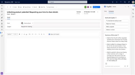 Summarize Lengthy Emails Using Sales Copilot Microsoft Learn