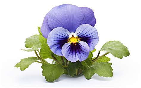 Premium Ai Image Pansy Presentation On White Background