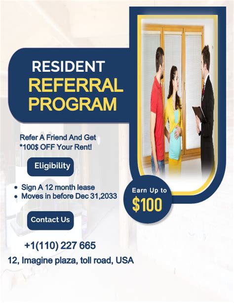 Apartment Resident Referral Flyer Ideas 🏡 Refer A Friend To