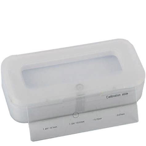 0 01mm Microscope Slides Reticle Calibration Slide Ruler Multifunctional Microscope Calibration