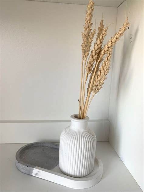 Ваза и подставка из гипса Vasos Decorativos Vasos Luminária Boho