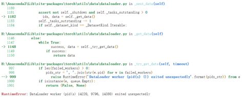 Python报错RuntimeError DataLoader worker pid s exited unexpectedly 程序员龙一