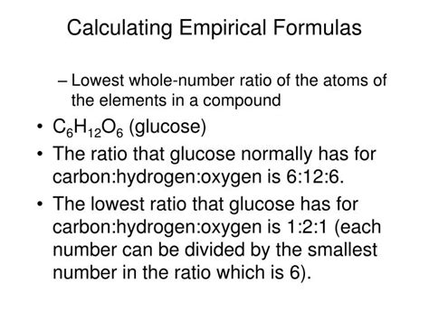 PPT Calculating Empirical Formulas PowerPoint Presentation Free