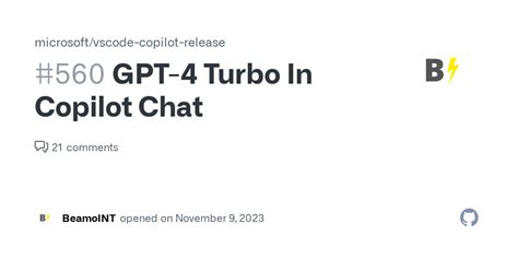 Gpt 4 Turbo In Copilot Chat · Issue 560 · Microsoftvscode Copilot