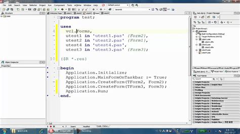 데브기어 델파이 기본 교육2프로젝트소스와프로젝트관리 Youtube