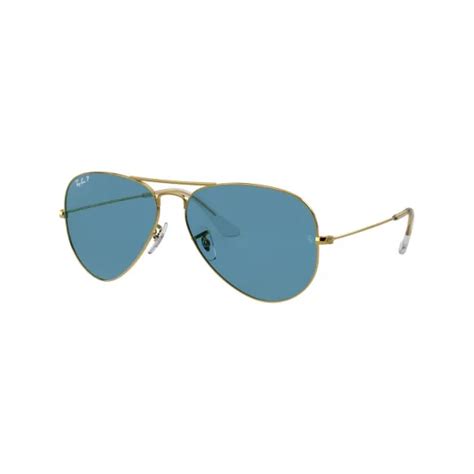 雷朋 Ray Ban 飞行员经典 搭 金色 的 蓝色 太阳眼镜 RB3025 9196S2 62 14 小迈步海淘品牌官网