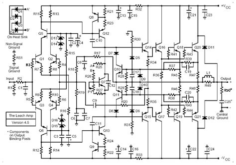 200w Audio Power Amplifier Circuit Diagram