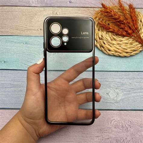 قاب گوشی Redmi Note 12 4g شیائومی Camera Lens شفاف محافظ لنز دار دور