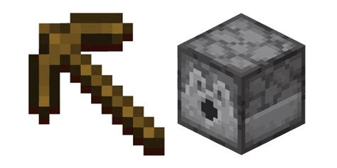 Minecraft Dispenser And Pickaxe Cursor Custom Cursor
