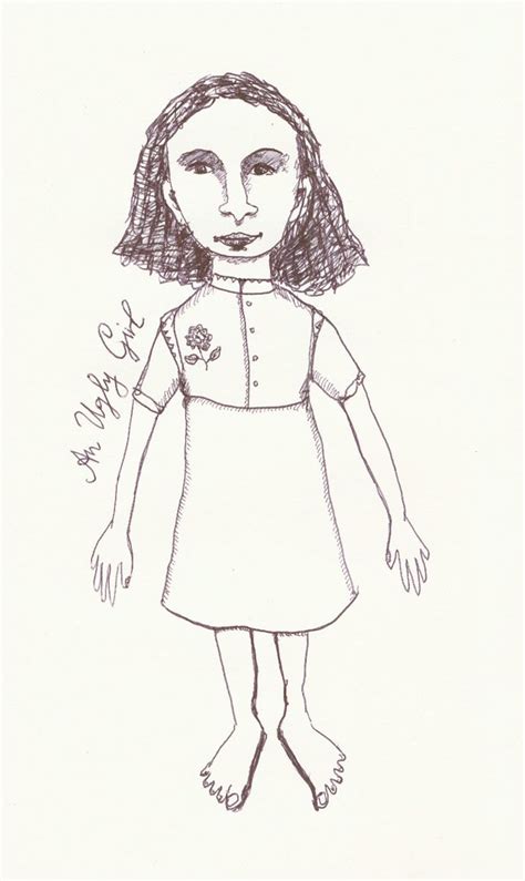 Ugly Girl Face Drawing