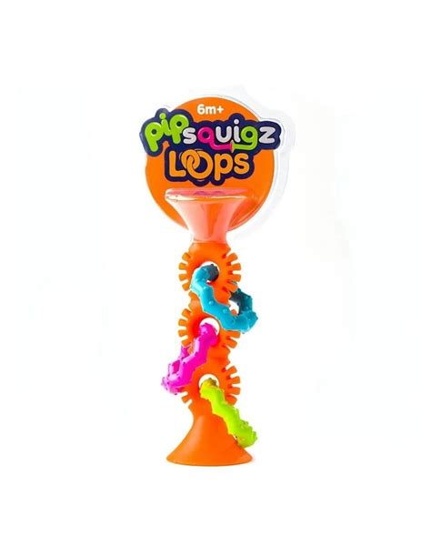 Fat Brain Toy Co Pip Squigz Loops Sensory Silicone Toy 15cm Myer