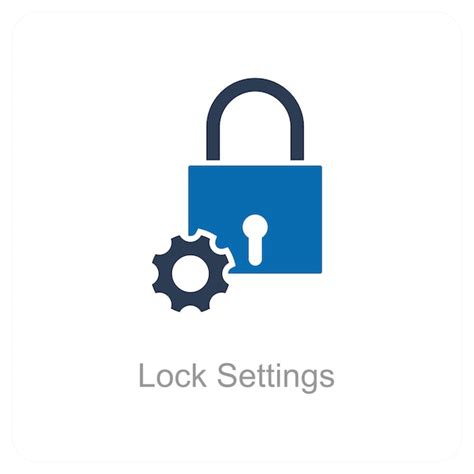 Premium Vector Lock Settings And Setting Icon Concept