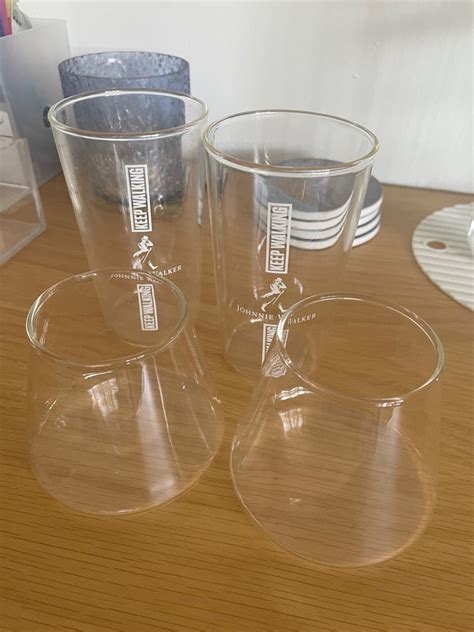 Johnny Walker Doubled Walled Glass Furniture And Home Living Kitchenware And Tableware Other