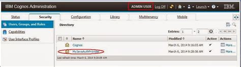 business analytics setting up ibm cognos bi security using java based custom authentication