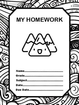 Winter Homework Cover Pages By Nitin Sharma TPT