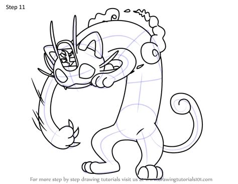 How To Draw Gigantamax Meowth From Pokemon Pokemon Step By Step DrawingTutorials101 Com