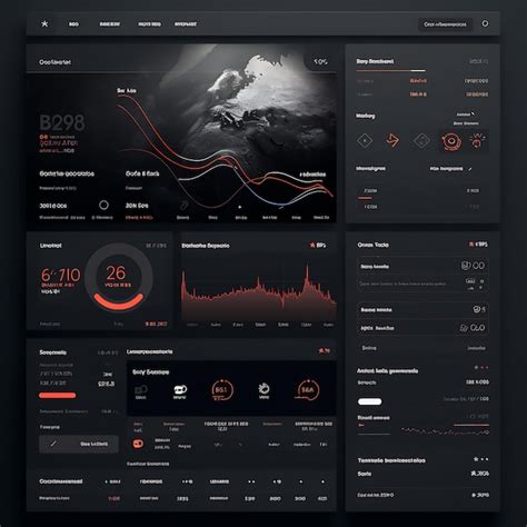 Premium Ai Image Web Dashboard Dark Mode Dashboard With Dark Mode Feature For Improved Visi