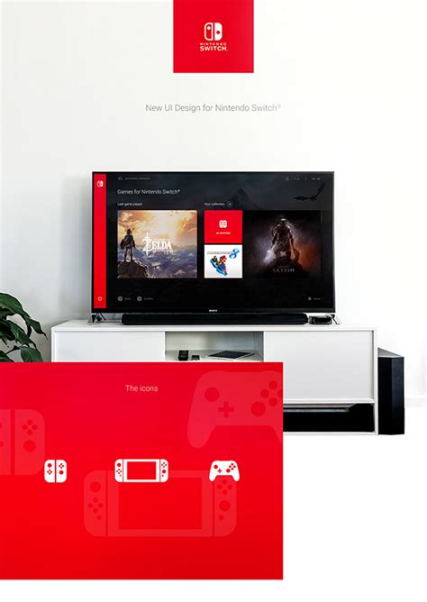 Nintendo Switch Interface Behance