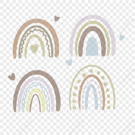 귀여운 일러스트 보헤미안 스타일 무지개민족 풍격화려한단순한 Png 일러스트 무료 다운로드 Lovepik