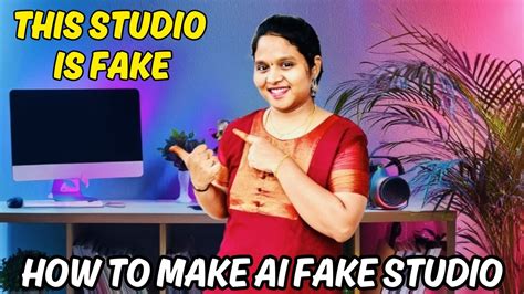 Create A Fake YouTube Studio Background For Free In Telugu AI Studio Setup For YouTube