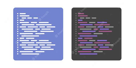 Premium Vector Programming On Screen Source Script Pictogram