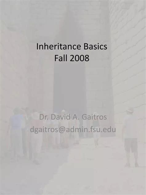 ppt inheritance basics fall 2008 powerpoint presentation free