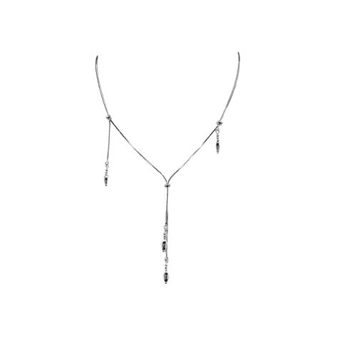 Silver Tassel Necklace 03 Ap0cene