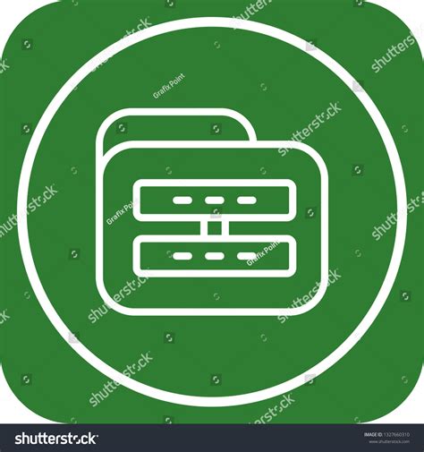 Vector Server Folder Icon Stock Vector Royalty Free 1327660310 Shutterstock