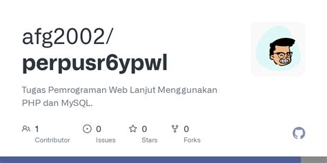 Github Afg Perpusr Ypwl Tugas Pemrograman Web Lanjut Menggunakan Php Dan Mysql
