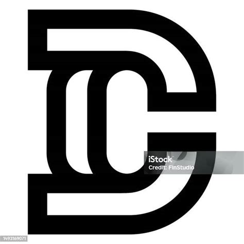 직업적인 혁신적인 이니셜 Dc 로고 및 Cd 로고 레터 Dc 또는 Cd 미니멀하고 우아한 모노그램 프리미엄 비즈니스 예술적