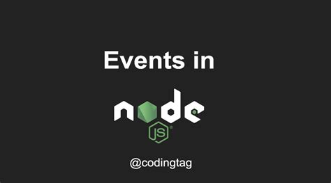 Events In Nodejs