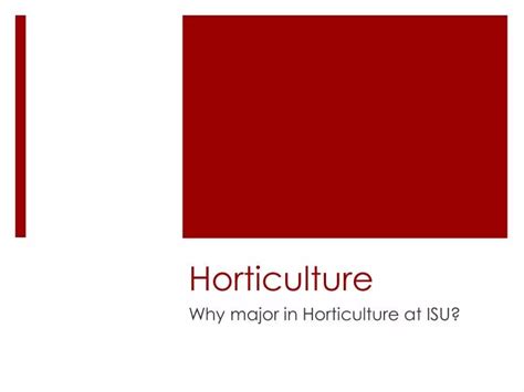 PPT Horticulture PowerPoint Presentation Free Download ID 2113078