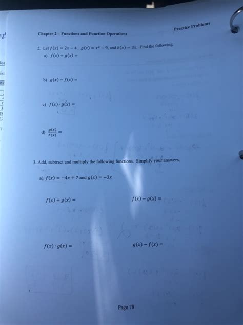 Solved Practice Problems Chapter 2 Functions And Function
