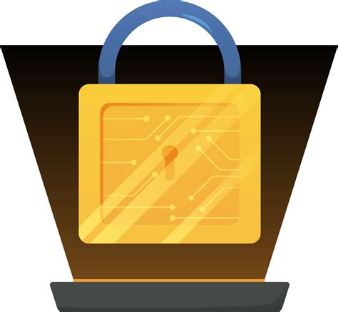 Digital Data Protection Design Element Icon Cyber Security Illustration Cloud Computing