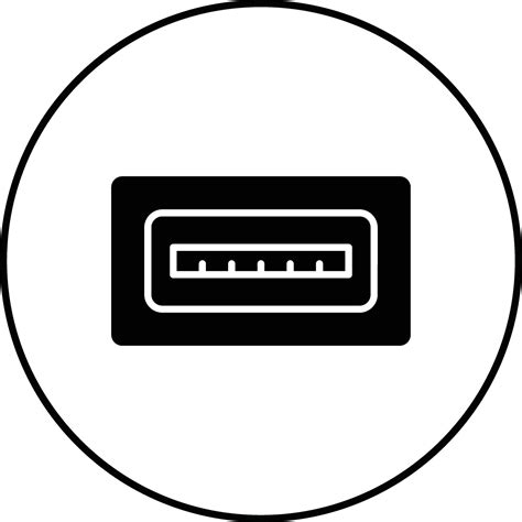 Usb Port Vector Icon 31557070 Vector Art At Vecteezy