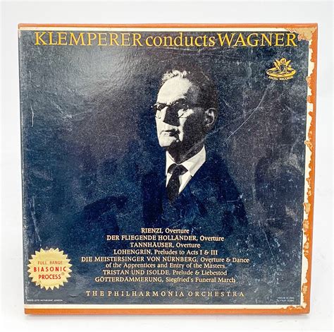 Klemperer Conducts Wagner Reel To Reel Tape 7 1 2 Ips Angel