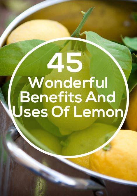 Lemons Nutrition Facts And Health Benefits