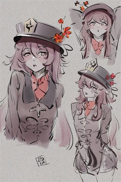 Hu Tao Sketches R Genshin Impact