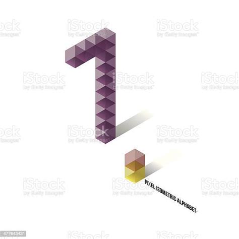 1픽셀 제품의 등각투영 알파벳 0명에 대한 스톡 벡터 아트 및 기타 이미지 0명 1 건설 산업 Istock