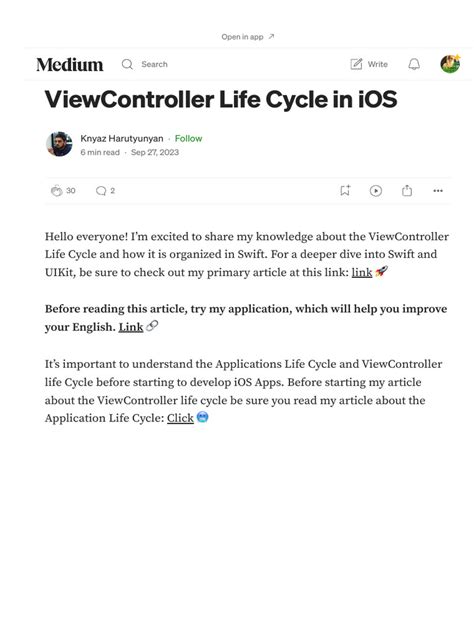 Viewcontroller Life Cycle In Ios Hello Everyone Im Excited To Share