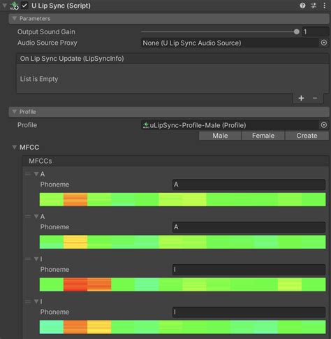 Github Hecomiulipsync Mfcc Based Lipsync Plug In For Unity Using