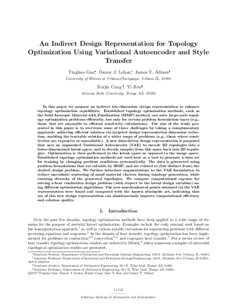 Pdf An Indirect Design Representation For Topology Optimization Using