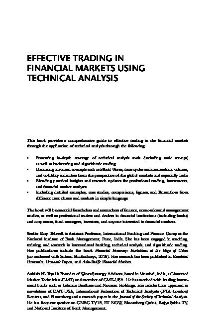 Effective Trading In Financial Markets Using Technical Analysis Pdfcoffee Com