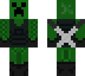 Creeper Soldier Minecraft Skin