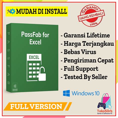 Jual Software Recovery Password Excel Passfab For Excel 8 [win] Shopee Indonesia