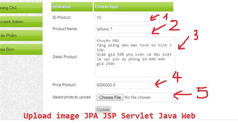 Upload Images Jpa Jsp Servlet Java Web Entity Database ~ Thế Giới Giải Mã