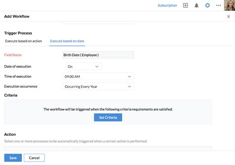 Automation Examples Zoho People
