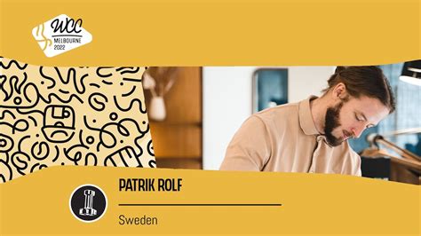 Patrik Rolf Sweden — 2022 World Barista Championship Round One Youtube