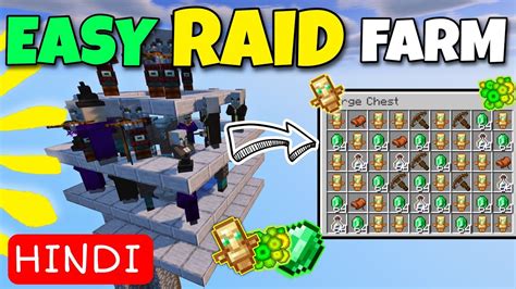 Simple Minecraft Raid Farm